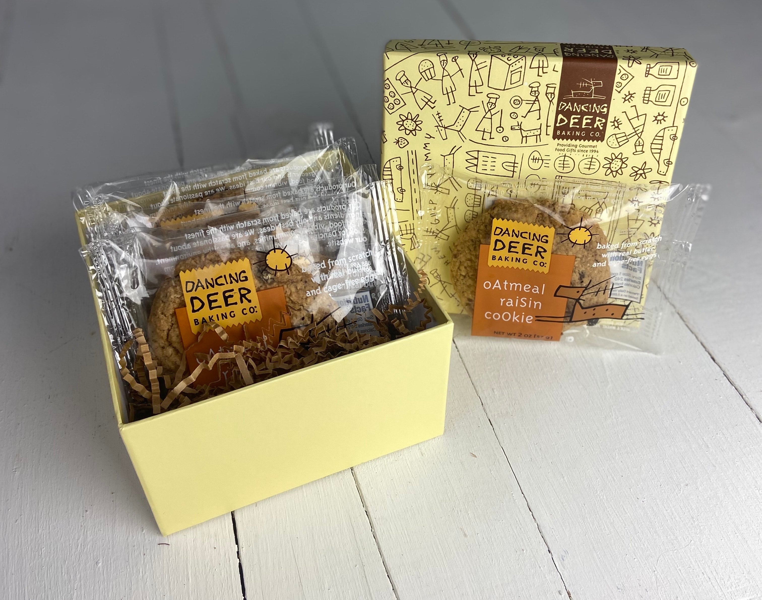 Single-Serve Oatmeal Raisin Cookie Box– Dancing Deer Baking Company