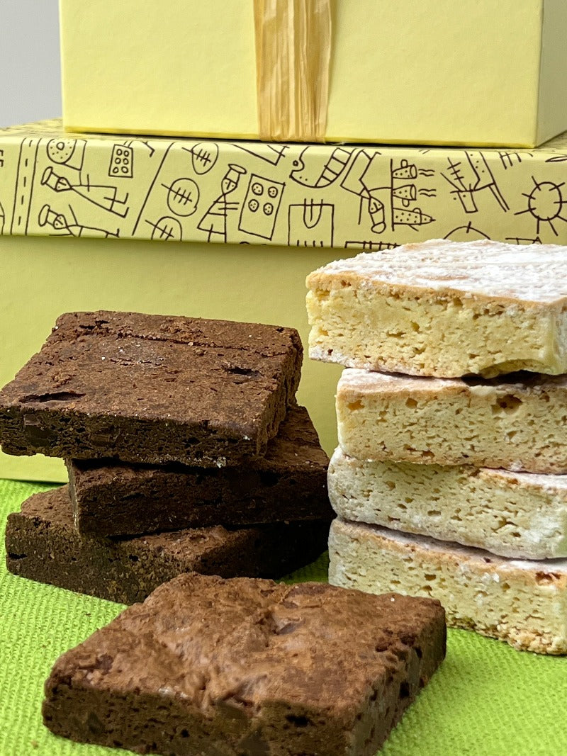 Brownie Lemon Tango - Brownie Gift Sampler Box (4 Chocolate Chunk Brow ...